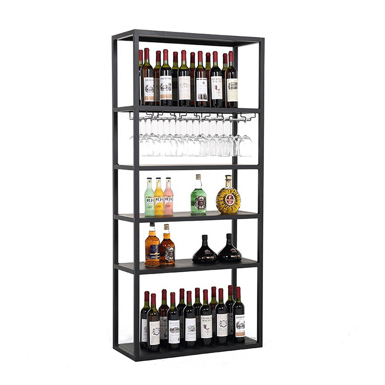 Iron modern minimalist wine rack wholesale