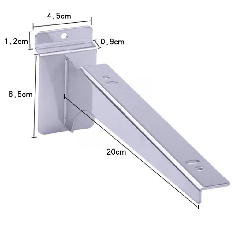 Metal slatwall panels slot board bracket