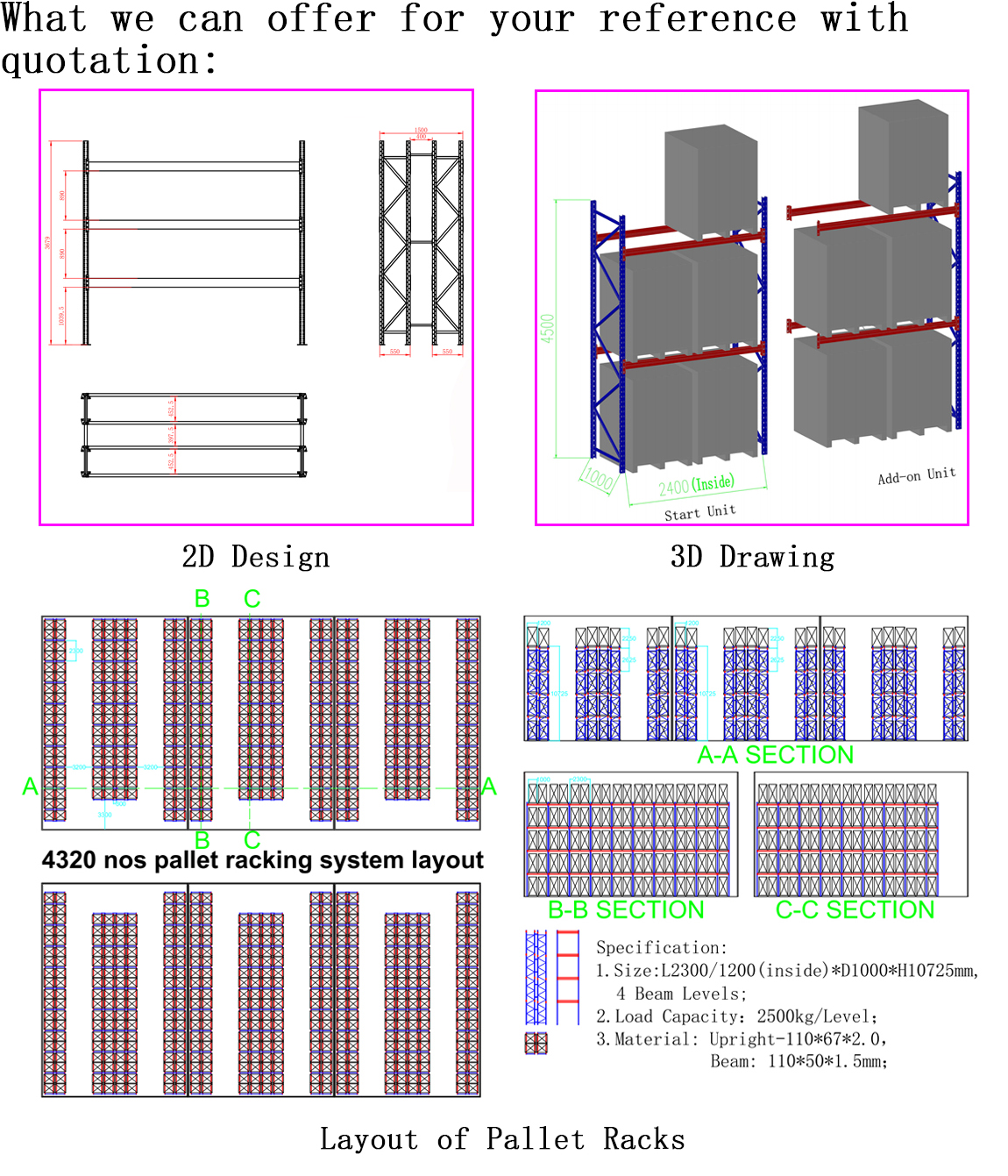 Pallet rack manufacturers, custom pallet rack wholesale with good price